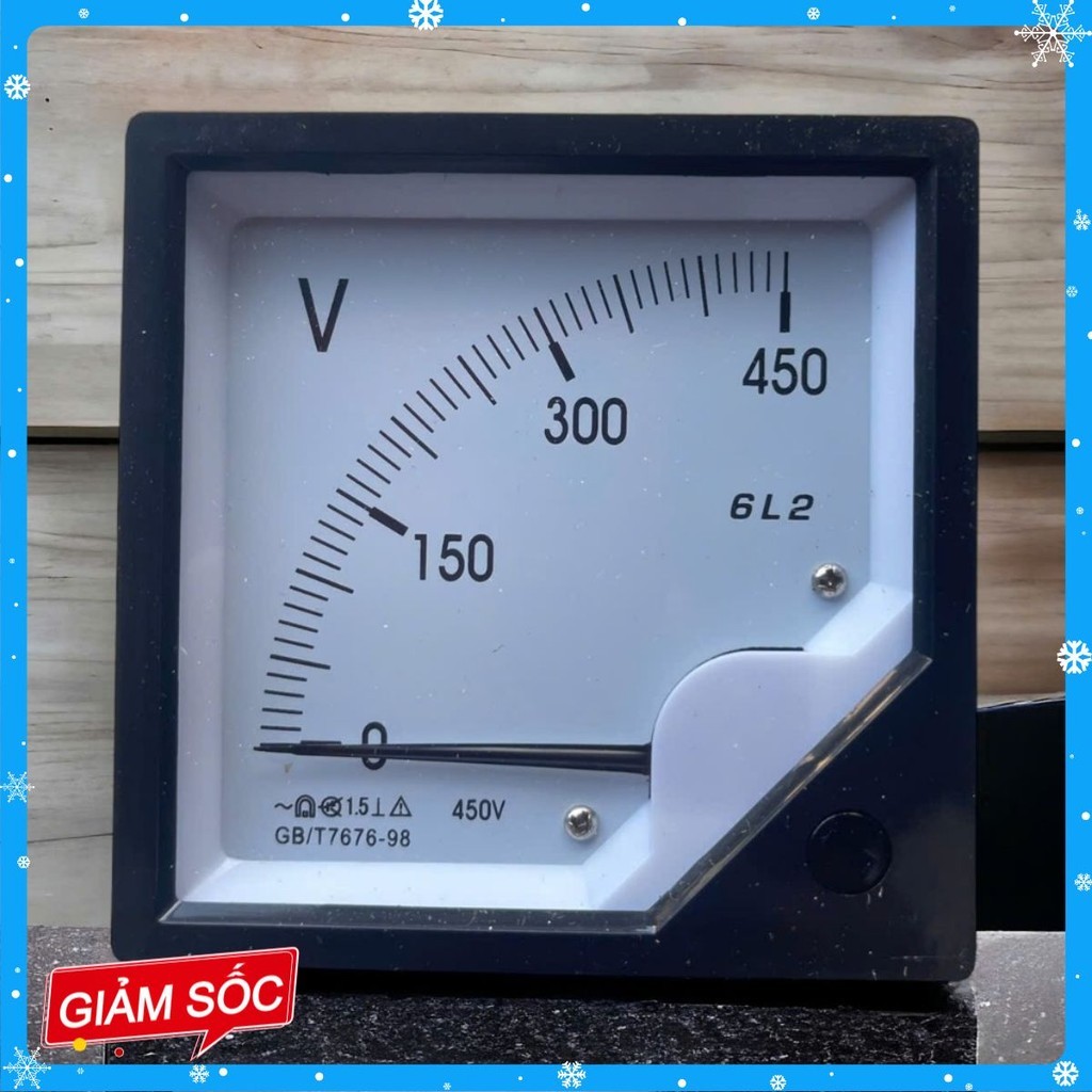 [CHÍNH HÃNG]Đồng hồ hiển thị điện áp - vôn kế 6L2-A -ampe kế Mặt vuông 80x80mm | Shopee Việt Nam