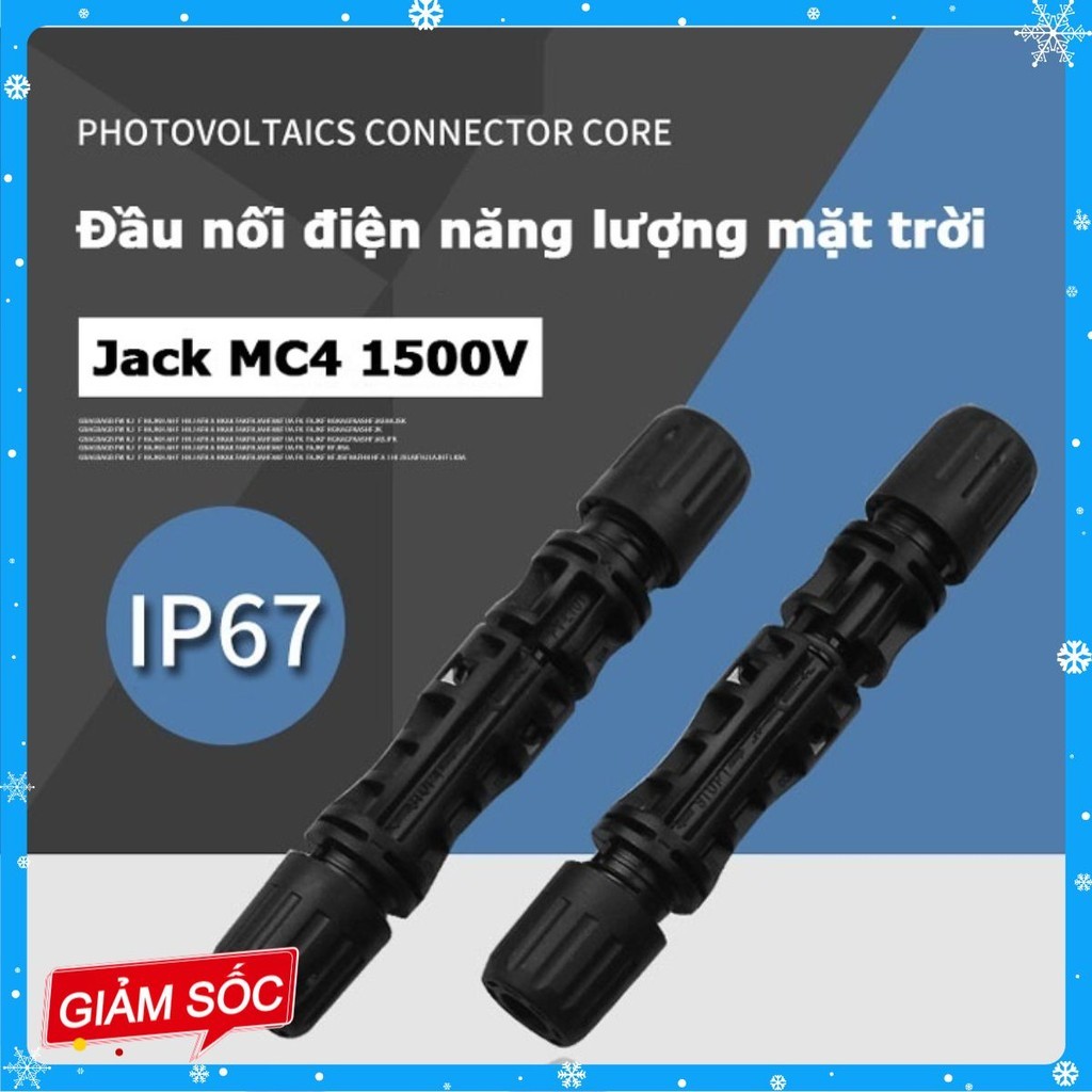 [CHÍNH HÃNG]Giắc nối MC4 1500V loại tốt - Giắc nối dùng cho PIN năng lượng mặt trời | Shopee ...