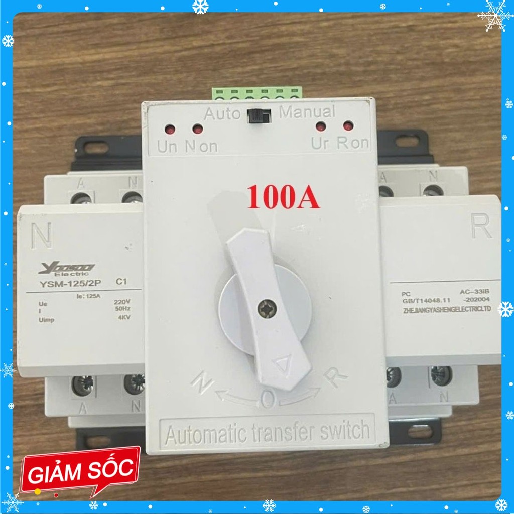 [CHÍNH HÃNG]ATS 2P 100A - Chuyển nguồn tự động 1 pha tải lớn - Chuyển ...