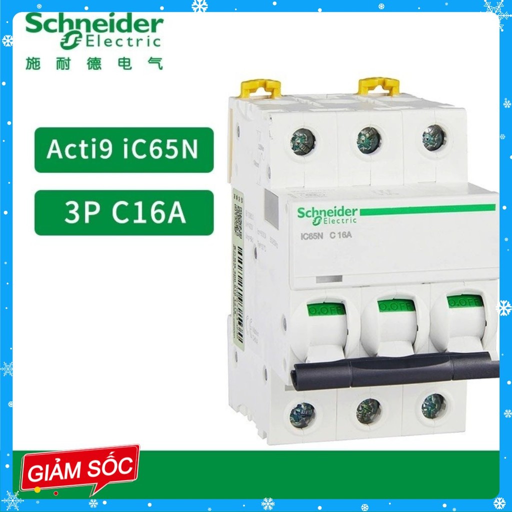 [CHÍNH HÃNG]Attomat Schneider MCB 3P 10A,16A,20A,25A,32A,40A,63A ...