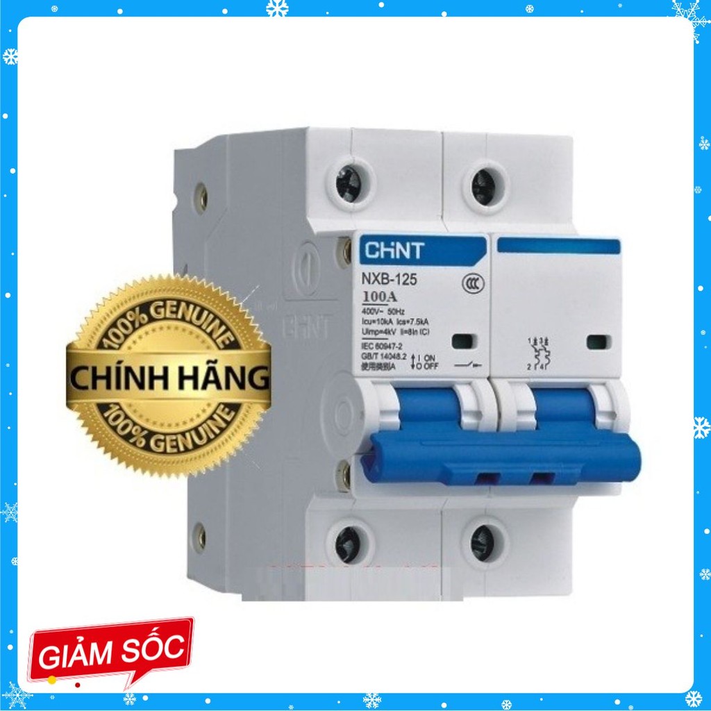 [CHÍNH HÃNG]Át CHINT MCB 2P 100A - 3P , 4P 100A NXB-125 10KA | Shopee ...