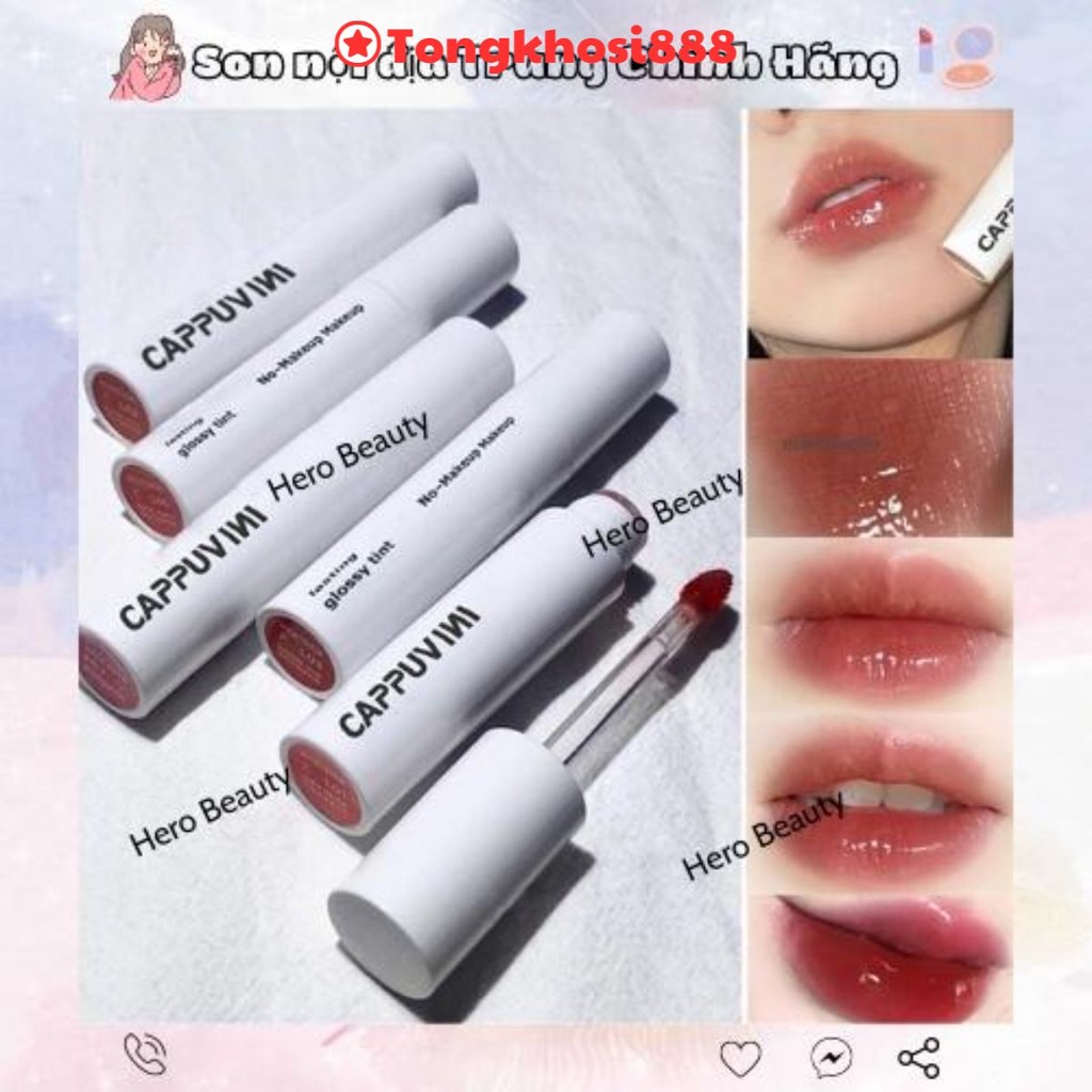 PVN53893 Son bóng Cappuvini dưỡng ẩm môi mềm mịn Cao Cấp | Shopee Việt Nam