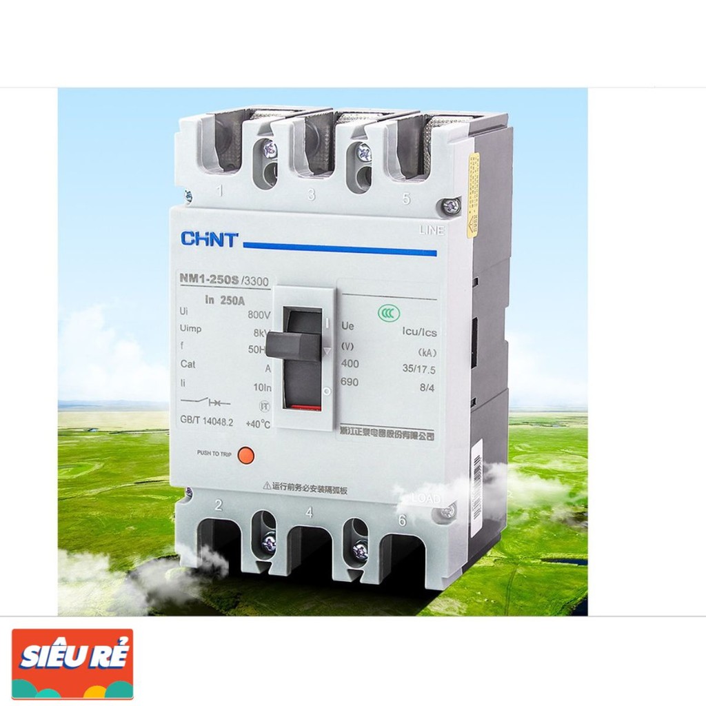 Aptomat khối CHINT MCCB 3P 160A 200A, 250A | Shopee Việt Nam