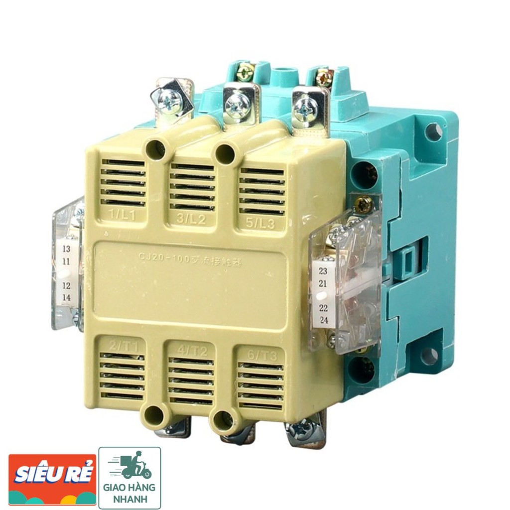 Contactor CJ20, CJ40 -100A, 160A 200A , 250A - khởi động từ 3 pha công ...
