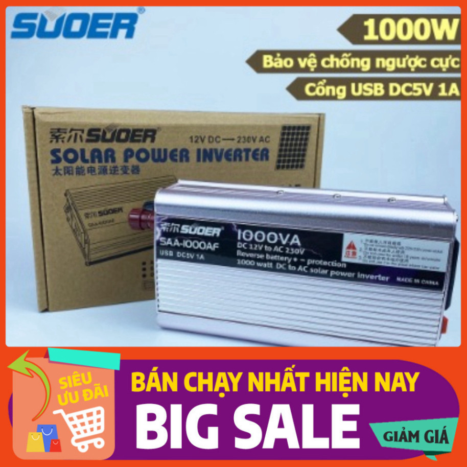 Bộ Kích Điện Inverter SUOER 12V 1000W, 1200w, 1500w, 2000w Bảo Hành 2 Năm | Shopee Việt Nam