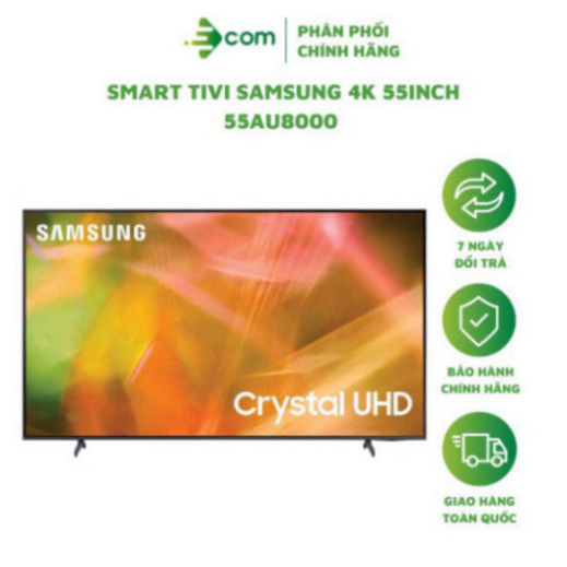 sale sale Smart Tivi Samsung 4K 55 inch 55AU8000 mới chính hãng - Tìm kiếm giọng nói thông minh ...