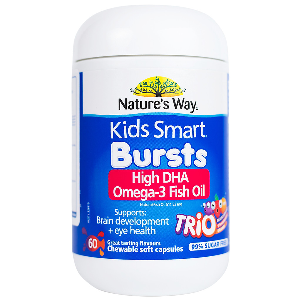 Nature's Way kids smart OMEGA-3 FISH OIL TRIO - Bổ sung Omega-3 (DHA ...