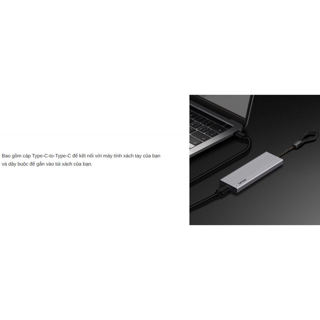 Box SSD di động Lexar E6 LPAE06N-RNBNG M.2 PCIe NMVe | Cổng giao tiếp ...