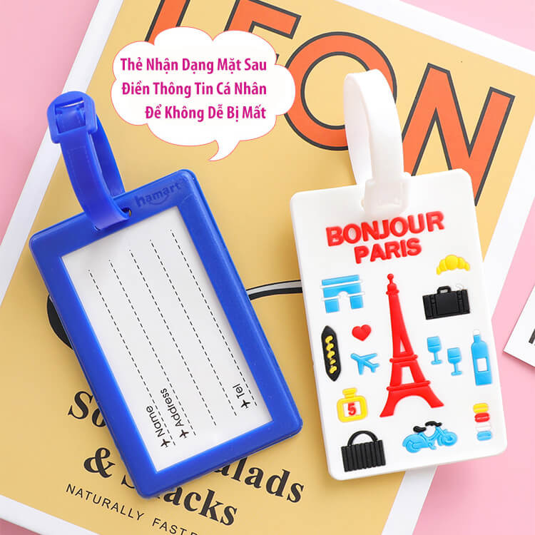 Thẻ Hành Lý Name Tag Vali Du Lịch Móc Treo Cặp Sách Balo Cho Bé Đánh ...