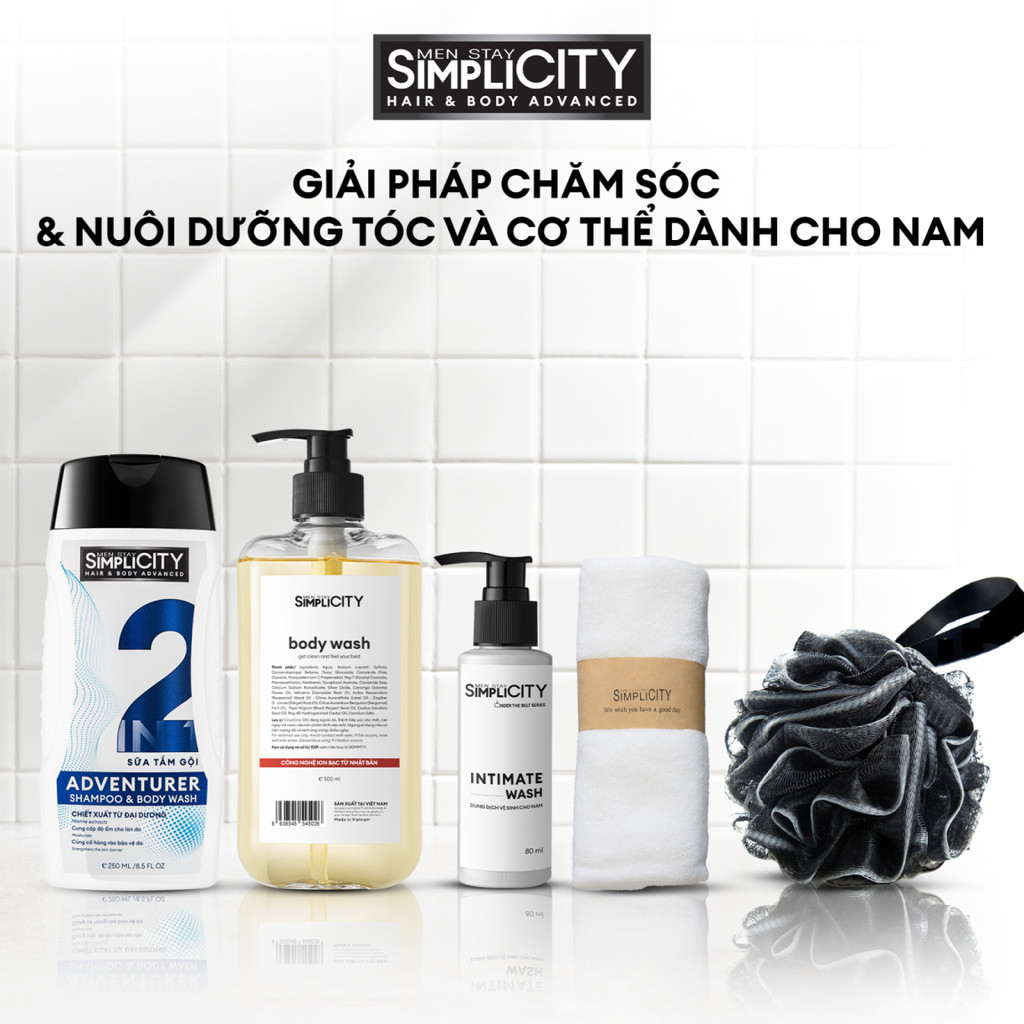 Dung dịch vệ sinh cho nam làm sạch ngăn mùi Men Stay Simplicity Hair ...