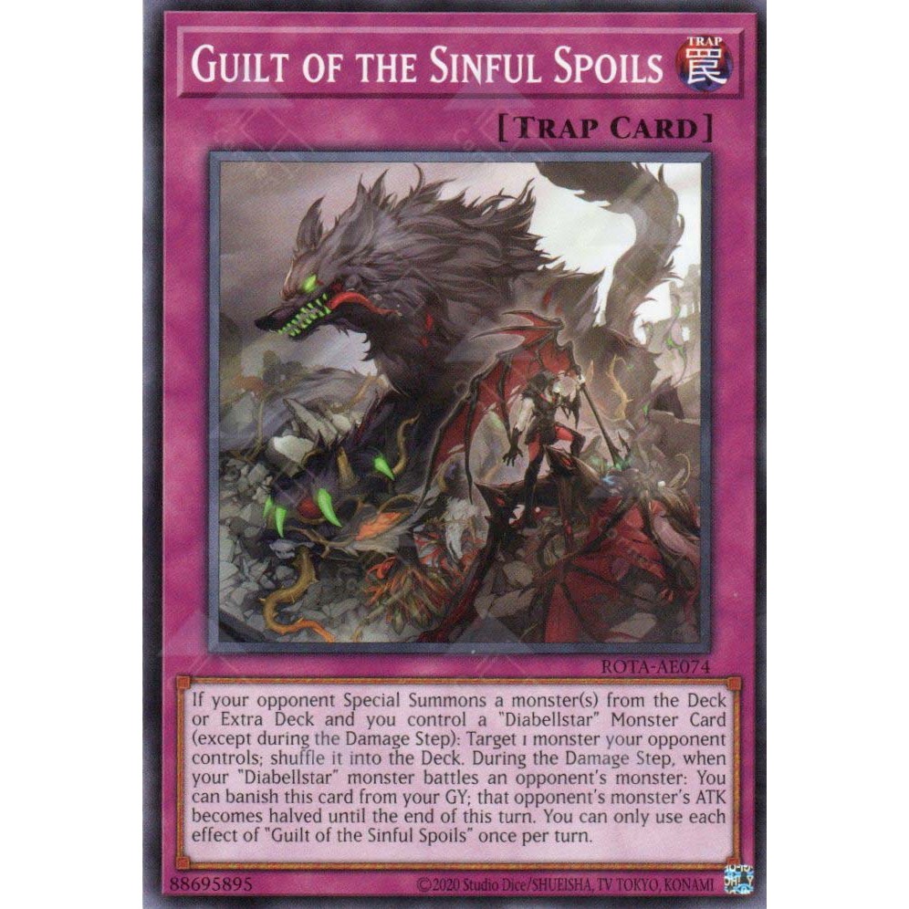 [ Bài Yugioh Chính Hãng ] ROTA-AE074 Guilt of the Sinful Spoils - Common | Shopee Việt Nam