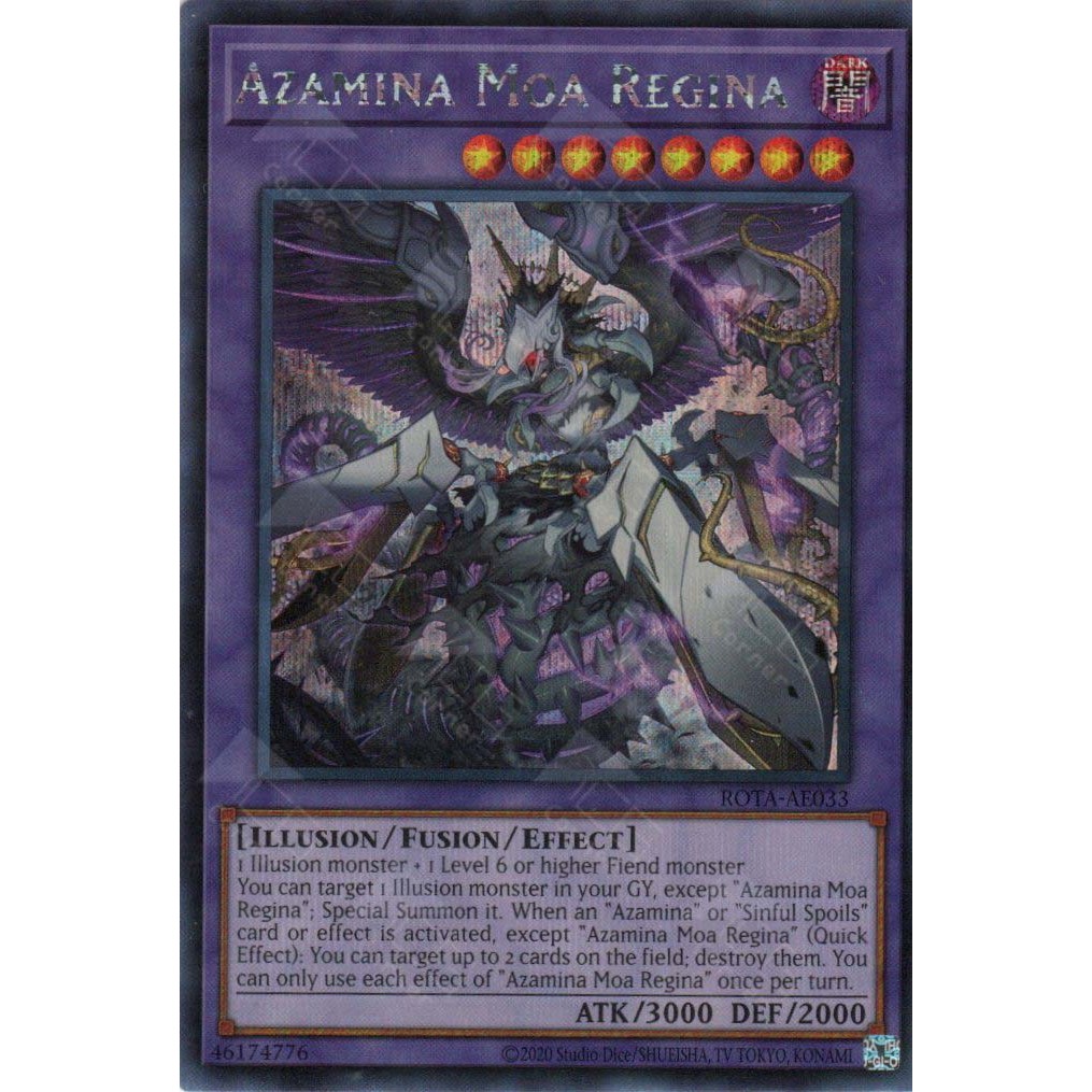 [ Bài Yugioh Chính Hãng ] ROTA-AE033 Azamina Moa Regina | Shopee Việt Nam