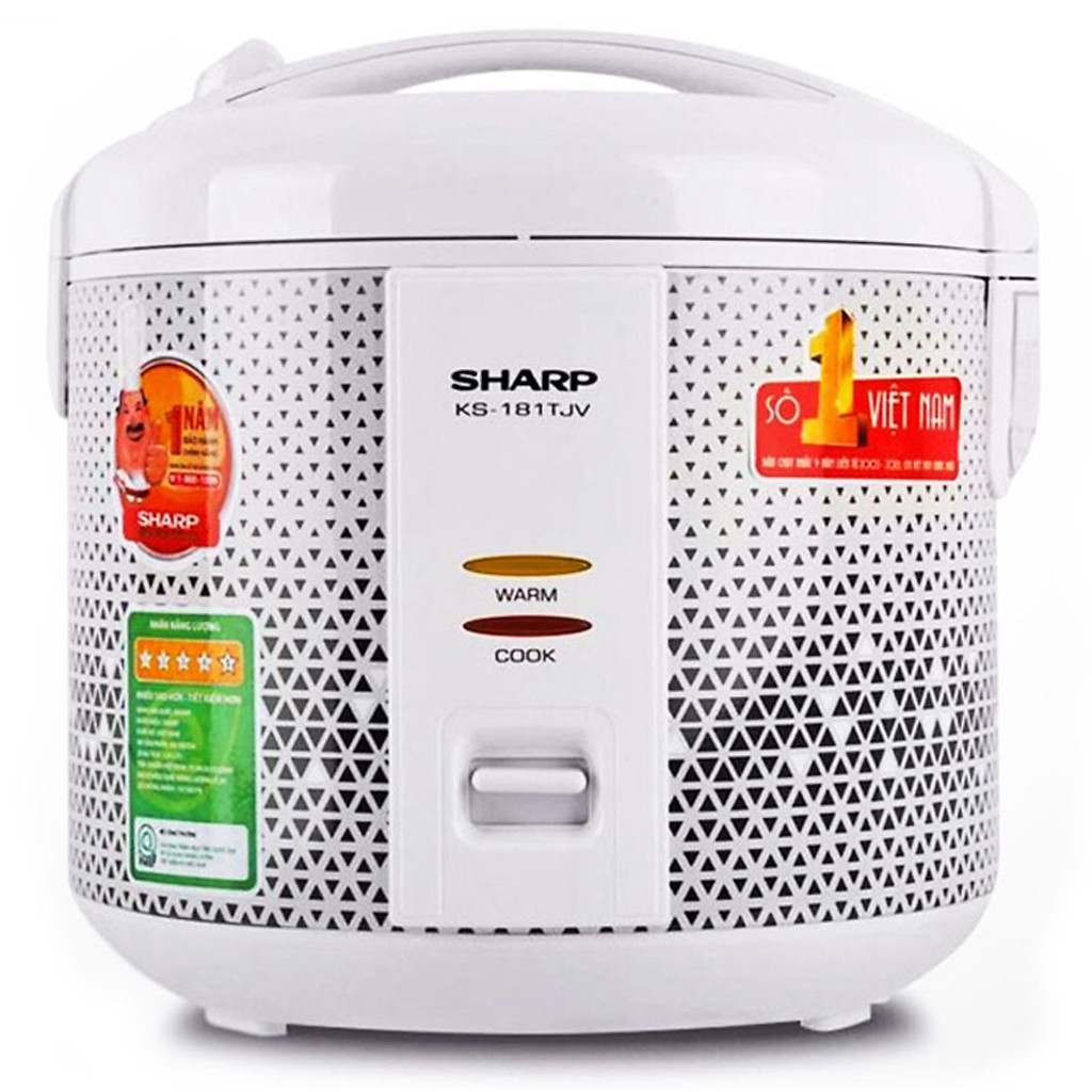 Nồi Cơm Điện Nắp Gài Sharp KS-181TJV - 1.8 L - Hàng chính hãng | Shopee Việt Nam