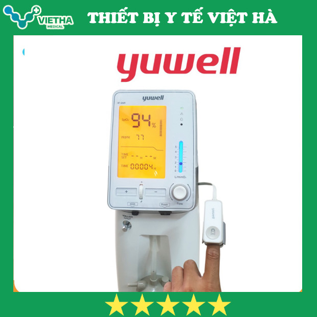 [MÁY OXY + XÔNG KHÍ DUNG] MÁY THỞ OXY TẠI NHÀ CHO NGƯỜI GIÀ, NGƯỜI KHÓ THỞ YUWELL 9F-5AW CÔNG ...