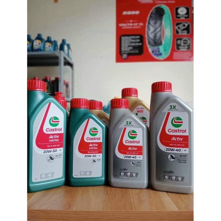 (chính hãng) Dầu nhớt Castrol Activ Vistra 20W40, 20W50 tổng hợp toàn ...