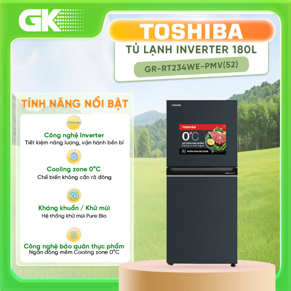 [ GR-RT234WE-PMV(52) - Tủ lạnh Toshiba Inverter 180 lít GR-RT234WE-PMV(52) - Giao Hàng Toàn Quốc ...