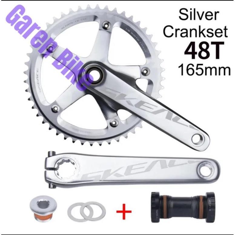 [Garen Bike] Đùi đĩa Fixger singel 1 đĩa SKEACE 48 răng 144BCD trục ...