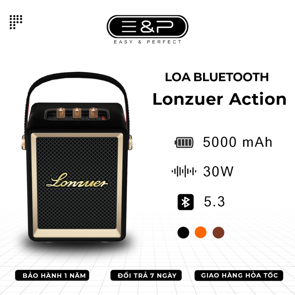 [E&P] Loa Bluetooth Nghe Nhạc Lonzuer Action, Công Suất Khủng, Bass Cực ...