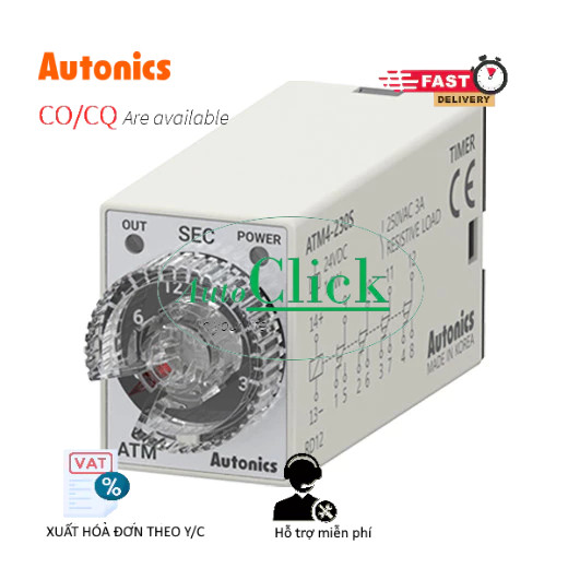 AUT VN | BỘ ĐỊNH THỜI - TIMER Autonics ATM4-230S, 24VDC | Shopee Việt Nam