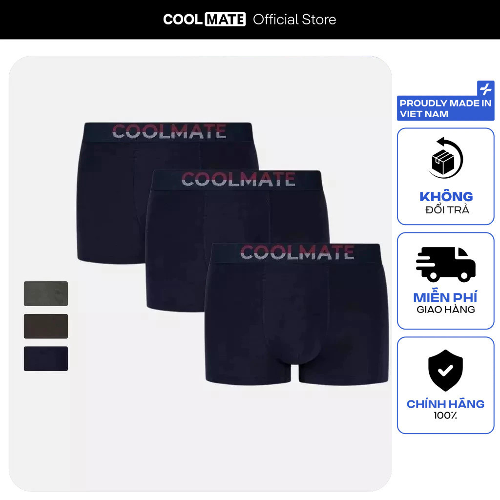 [Outlet Không đổi trả] Combo 03 quần lót nam Trunk Café khử mùi ...