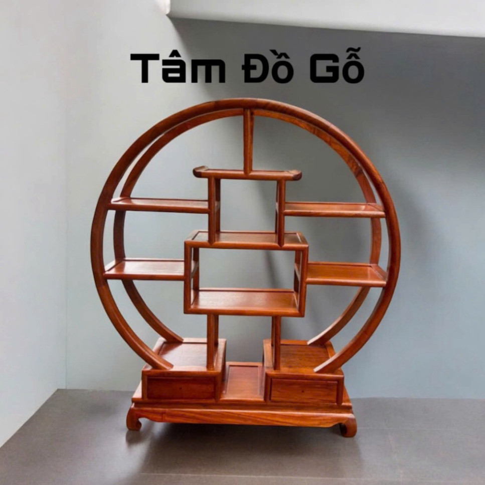 Kệ Tròn gỗ Hương kê đồ trang trí kích thước Cao 93 x 82 x 20 Cm ...
