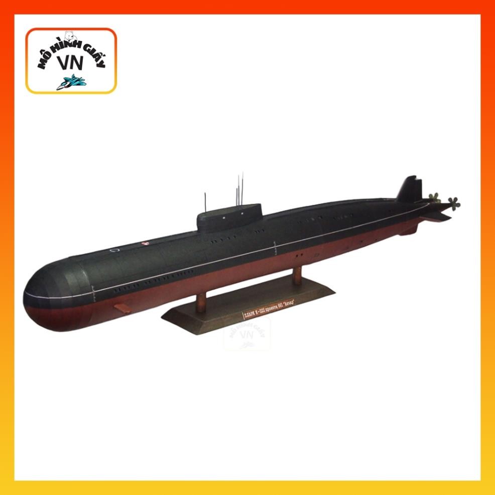 Mô Hình Giấy Lắp Ráp Tàu Ngầm K-222 (Project 611 Anchar Liên Xô ...