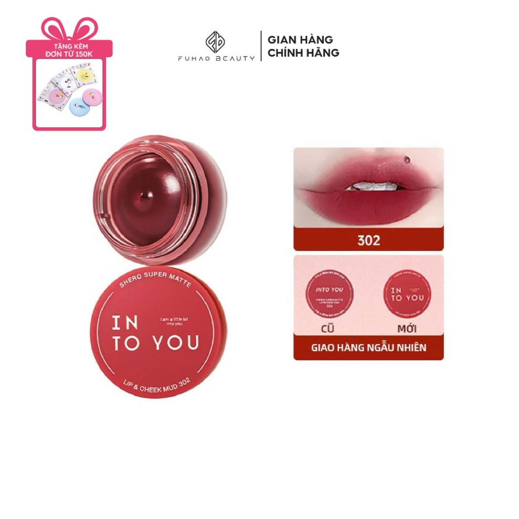 Son bùn HŨ INTO YOU makeup MÁ HỒNG dạng mousse 5g màu lì trong hũ ...