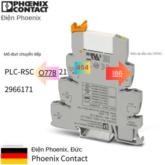 Phoenix 24V DC Rơ Le PLC-RSC-24DC/21 Mã 2966171 | Shopee Việt Nam
