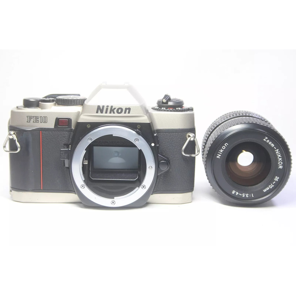 Máy ảnh phim Nikon FE10 + Ống kính Nikkor 35-70mm F / 3.5-4.8 + 70 ...