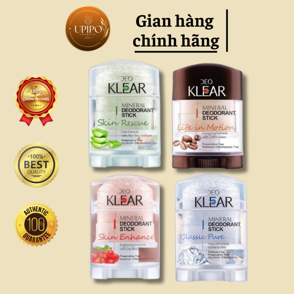 Lăn Nách Đá Khoáng DEO KLEAR 70g Thái Lan Ngăn Mùi Không Ố Vàng | Shopee Việt Nam