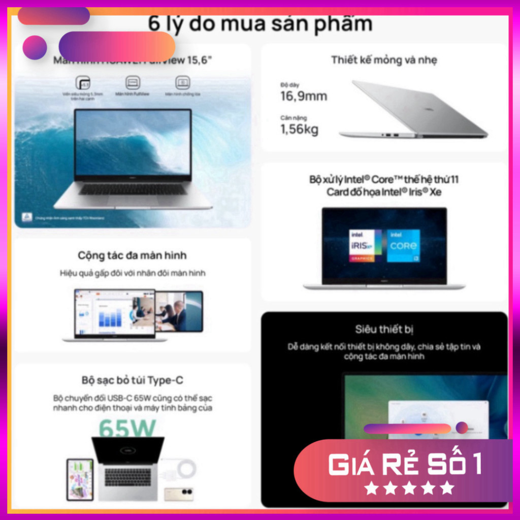 MỚI Chính Hãng Máy Tính Xách Tay Huawei Matebook D15 (8GB/256GB) | Màn ...