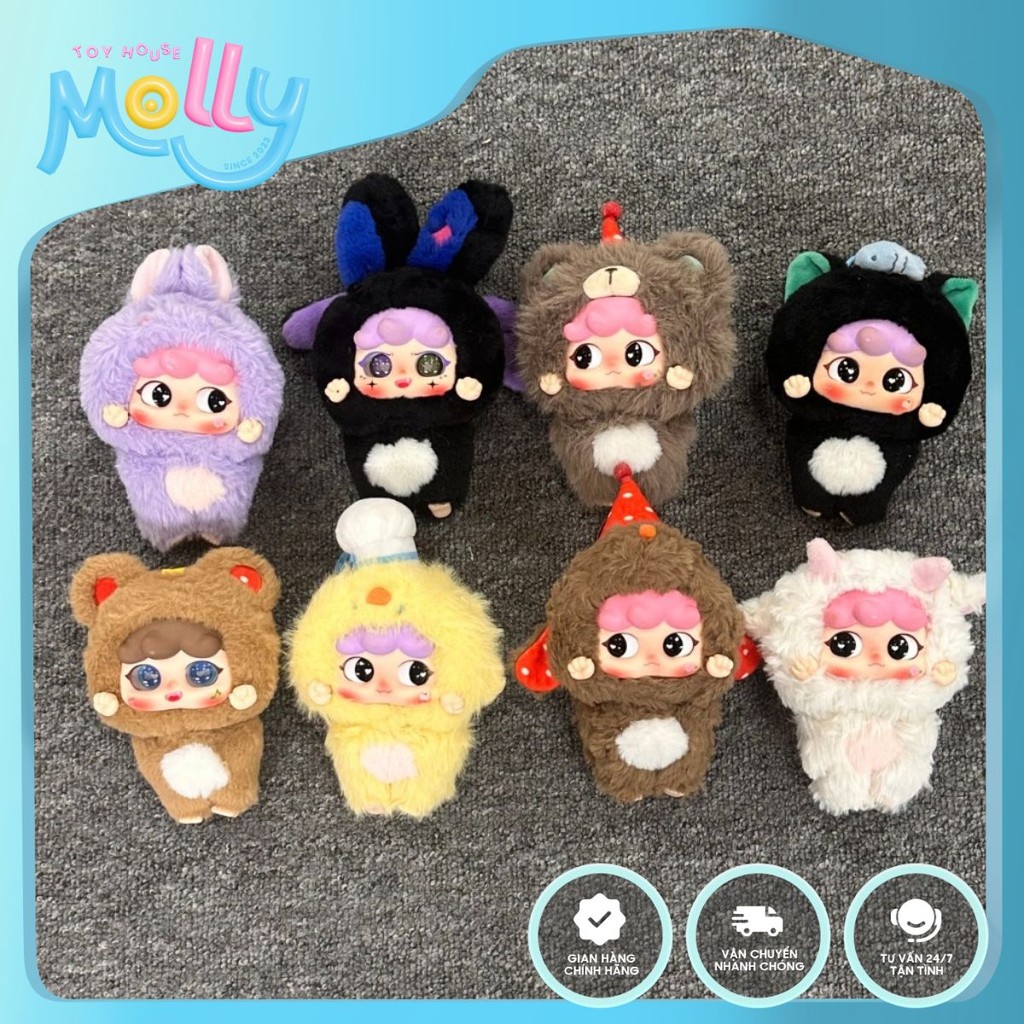 [Blind Box/ hộp mù chính hãng] Móc khoá gấu bông MIGO ANIMAL PARTY ...