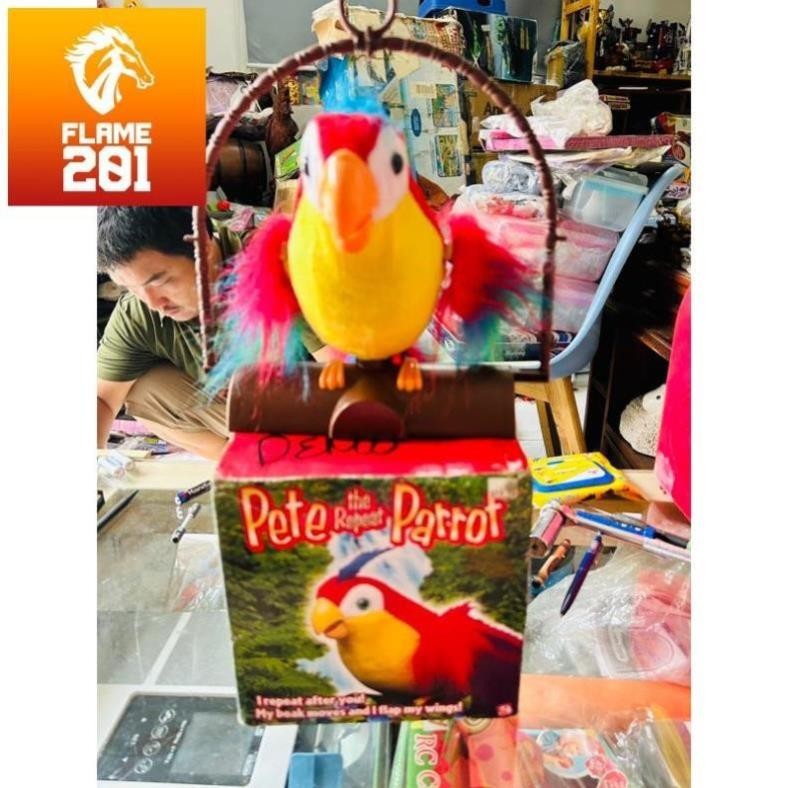 Đồ chơi bằng bông Vẹt có dùng pin Pete the Repeat Parrot | Shopee Việt Nam