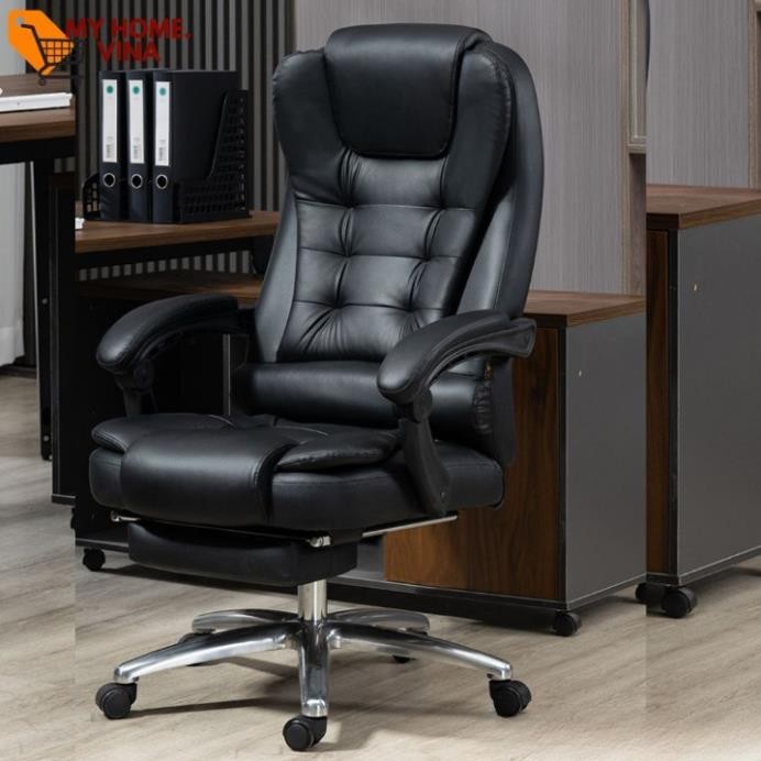 Ghế giám đốc nhập khẩu có mát xa rung, ghế xoay văn phòng ngả lưng tựa ...