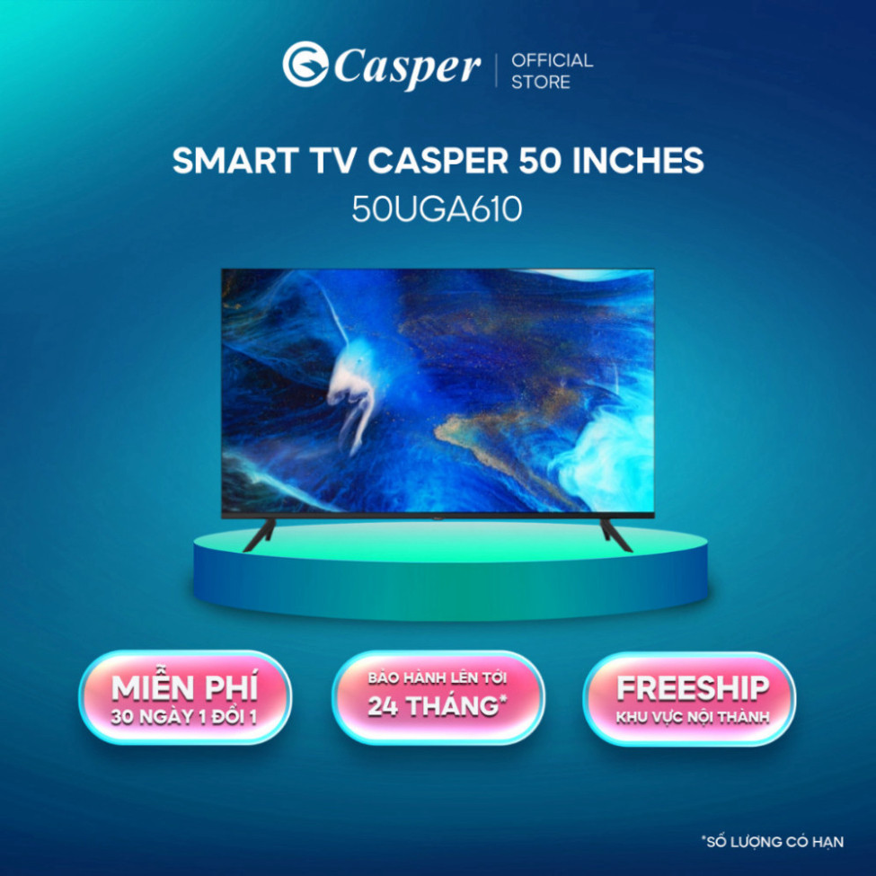 sale sale Smart TV Casper 50 inch 4K Ultra HD màn hình LED 50UGA610 ...