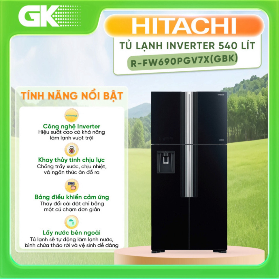 sale sale R-FW690PGV7(GBK) - Tủ lạnh Hitachi Inverter 540 lít R-FW690PGV7 GBK Cam Kết Chính Hãng ...