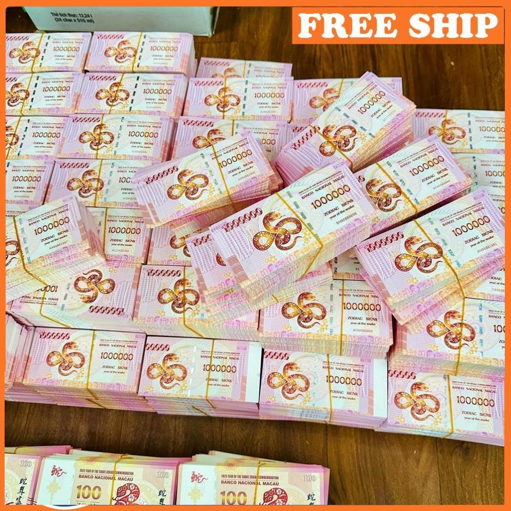 [RẺ HƠN] Combo 10 Tờ Tiền Con Rắn 1 Triệu Macao 2025 KBTT | Shopee Việt Nam