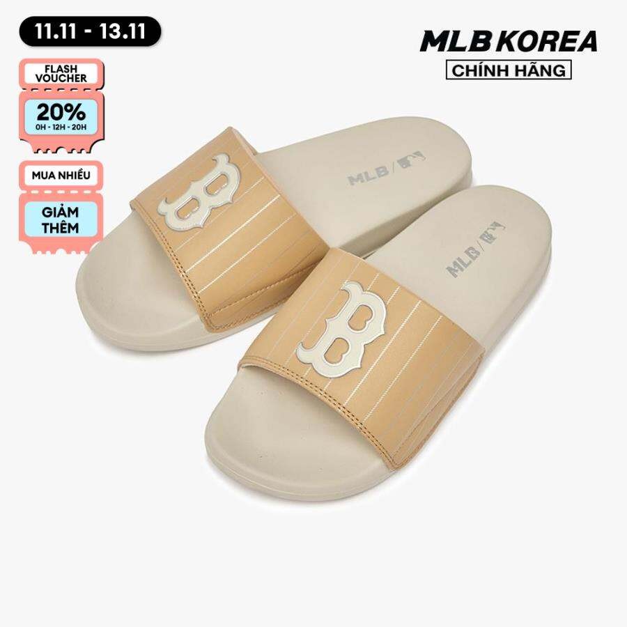 MLB - Dép quai ngang unisex New Mound 3ALPAD333-43BGD | Shopee Việt Nam