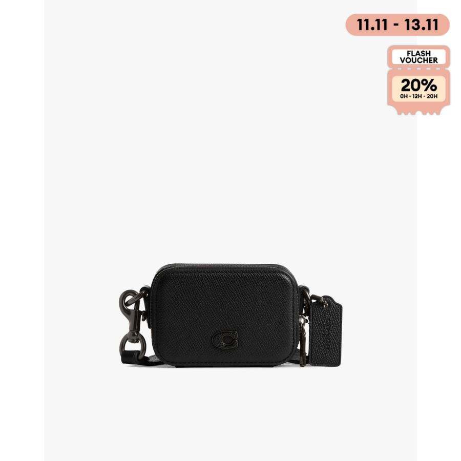 COACH - Túi đeo chéo nam hình hộp chữ nhật Pouch CP271-BLK | Shopee ...