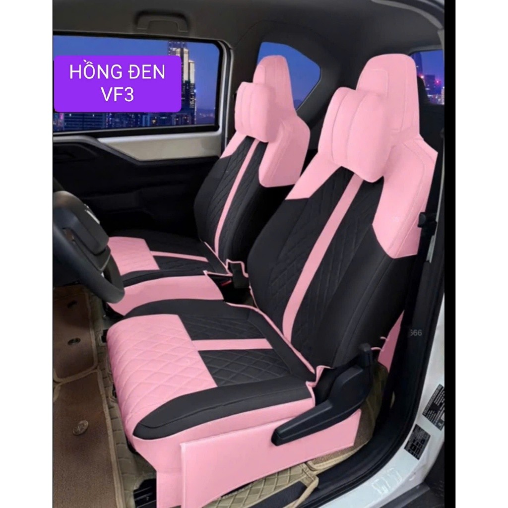 Áo Ghế Bọc Ghế Lót Ghế Vinfast Vf3 Hàng 9d Da Nappa Full 360 độ Cả 2