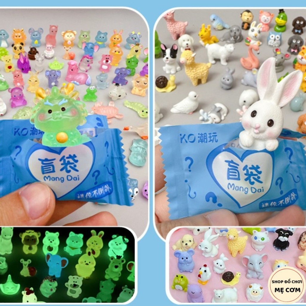 (Mua set 50 tặng 6) Combo 20-50 túi mù rùa phát sáng, Blind box, mô ...