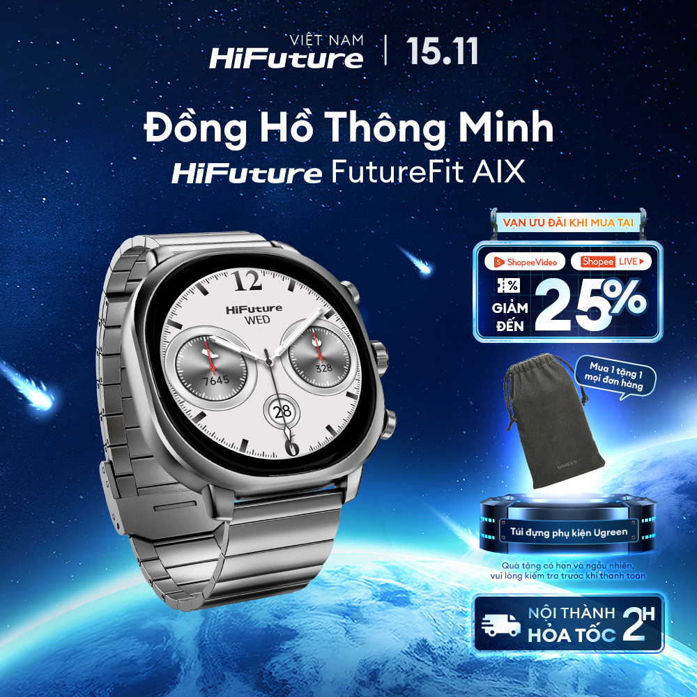 Đồng hồ thông minh Hifuture FutureFit AIX IP68 |1.43 inch Amoled | Bluetooth 5.2 | BH 12T ...