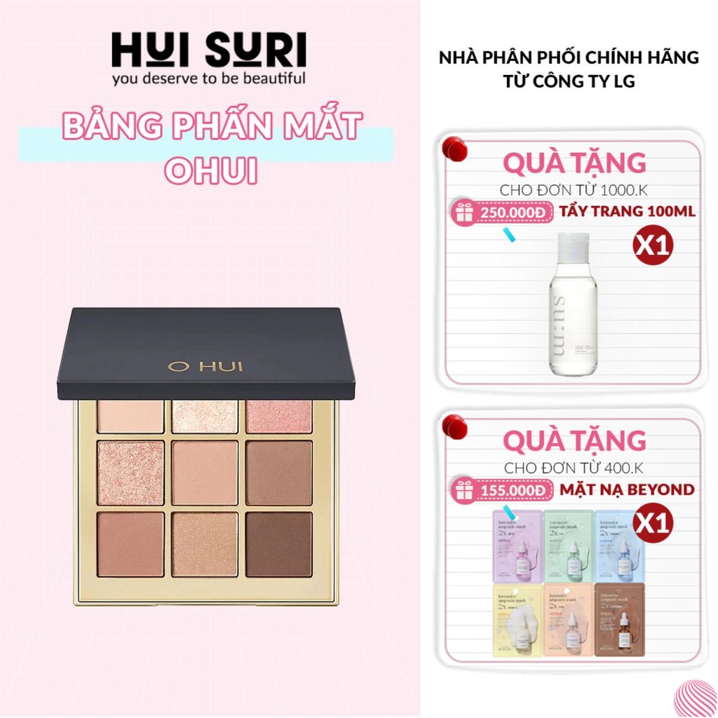 Bảng phấn mắt OHUI Real Color Eye Palette - Huisuri | Shopee Việt Nam