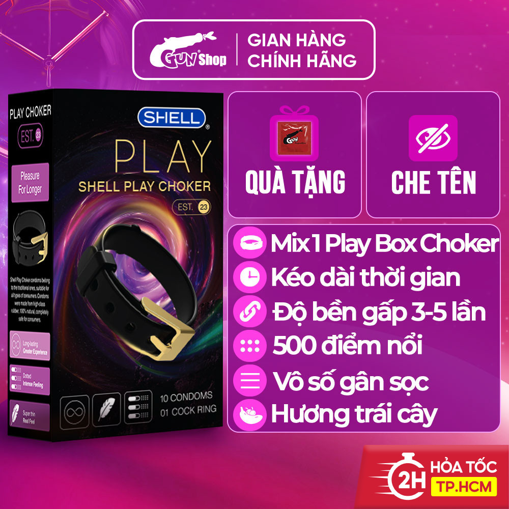 Bao cao su Shell Play Choker - Hộp 10 cái + 1 Play Box Choker | GUNSHOP ...