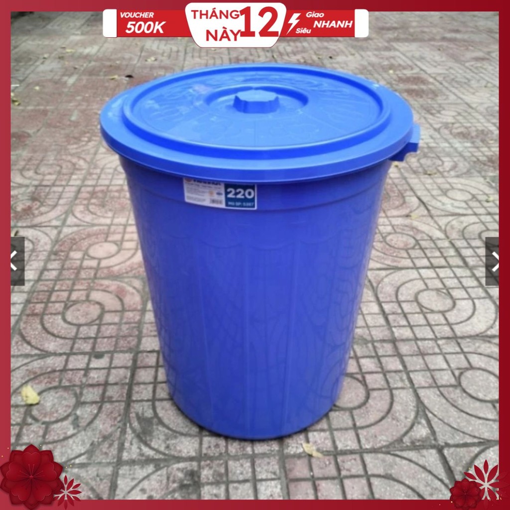 [thanh lý--nghỉ bán] thùng nhựa 220L /180L/160//120L/80/60L có lắp. | Shopee Việt Nam