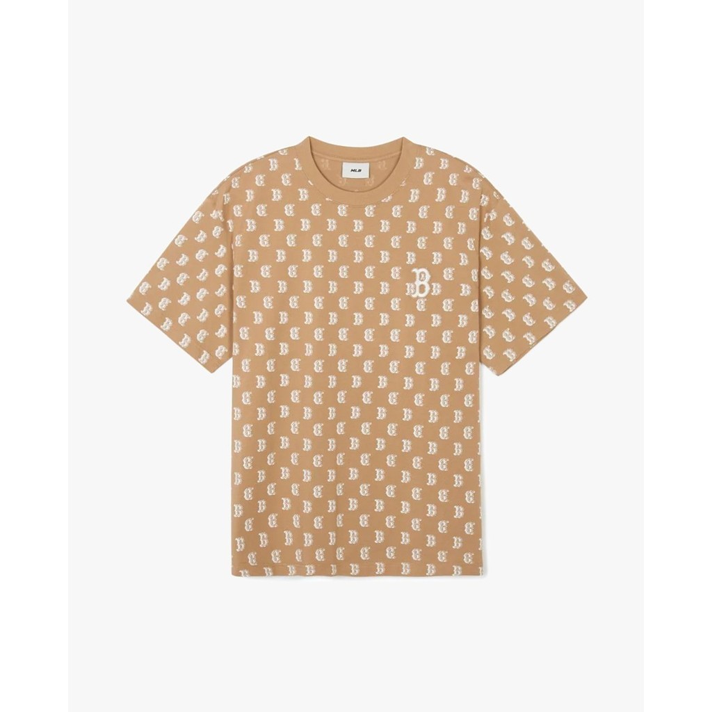 MLB - Áo thun unisex cổ tròn tay ngắn phối họa tiết monogram 3ATSM0243 ...