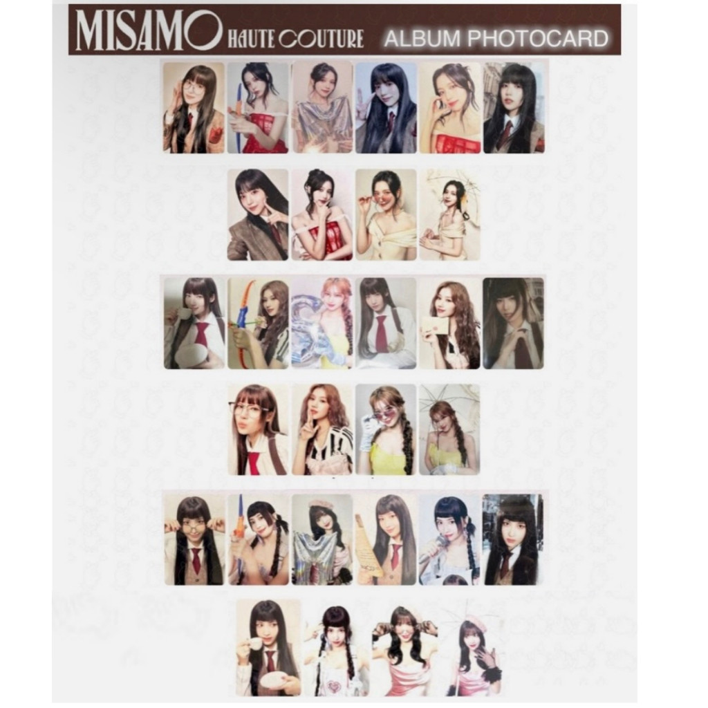 MISAMO HAUTE COUTURE INCLUDE OFFICIAL PHOTO CARD / MOMO SANA MINA ...