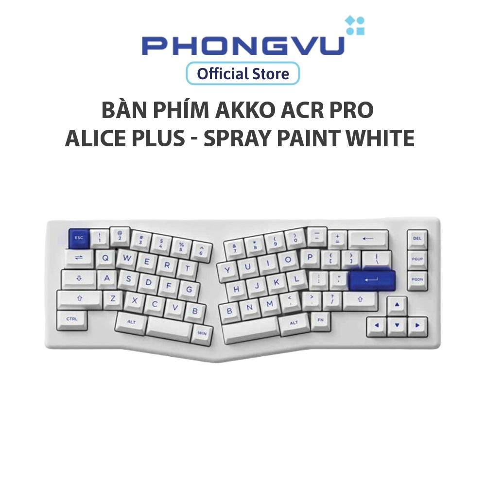 Bàn phím AKKO ACR Pro Alice Plus - Spray paint White (AKKO CS switch ...