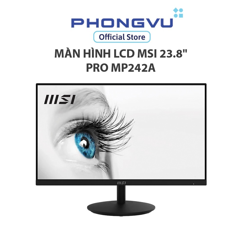 Màn hình LCD MSI 23.8" Pro MP242A (1920 x 1080 / IPS/ 100Hz/ 1ms (MPRT)) - Bảo hành 36 tháng ...