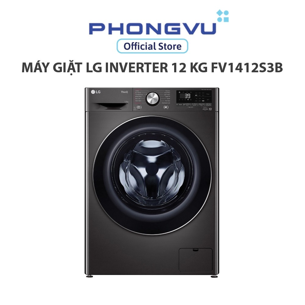 Máy giặt LG Inverter 12 kg FV1412S3B - Bảo hành 24 tháng | Shopee Việt Nam